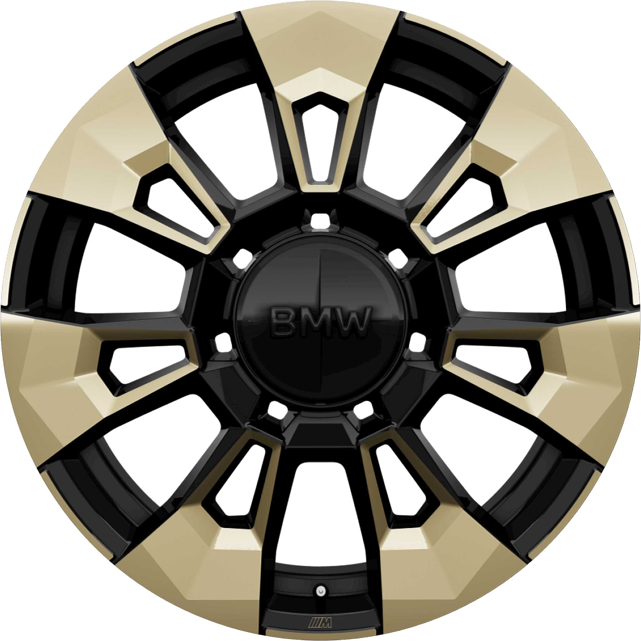 23" BMW XM 923M M-Performance Night Gold with Bright Turned Wheels ...