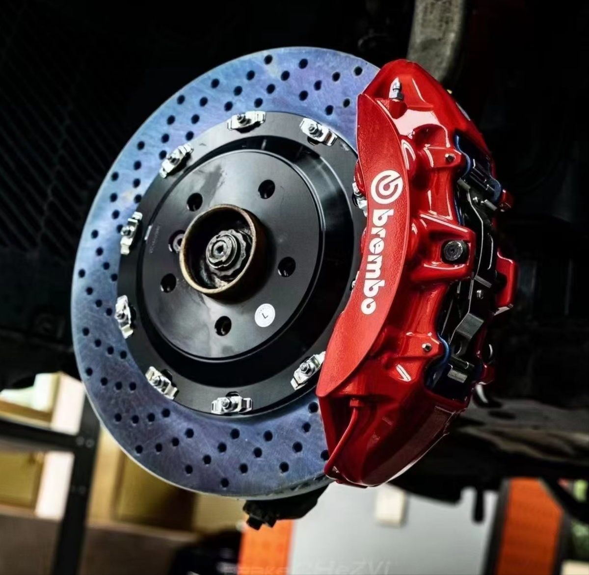 Brembo Front CTS-V6 6-POT & Rear F40 4-POT Complete Big Brake Kit Upgr ...