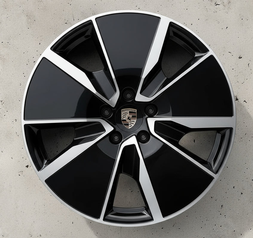 (Demo Car Wheels) 21” Porsche Macan EV Aero Turbo Design OE Wheels ...